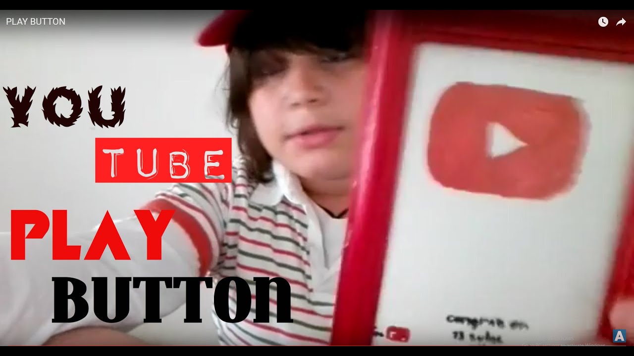 My Own Custom Youtube Play Button !!!!!!!!! - Youtube