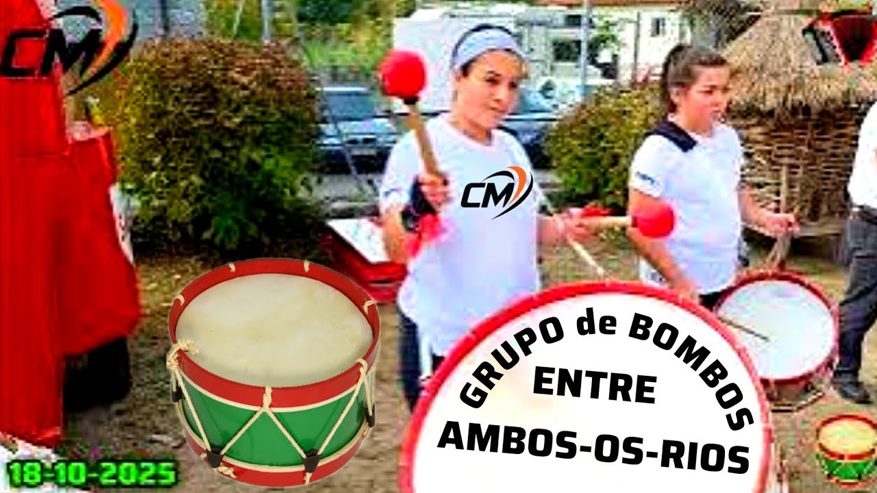 GRUPO DE BOMBOS DE ENTRE AMBOS-OS-RIOS. - YouTube