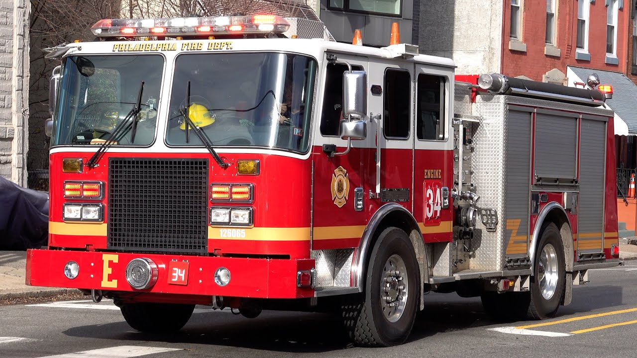 Philadelphia Fire Department Engine 34 Responding - YouTube