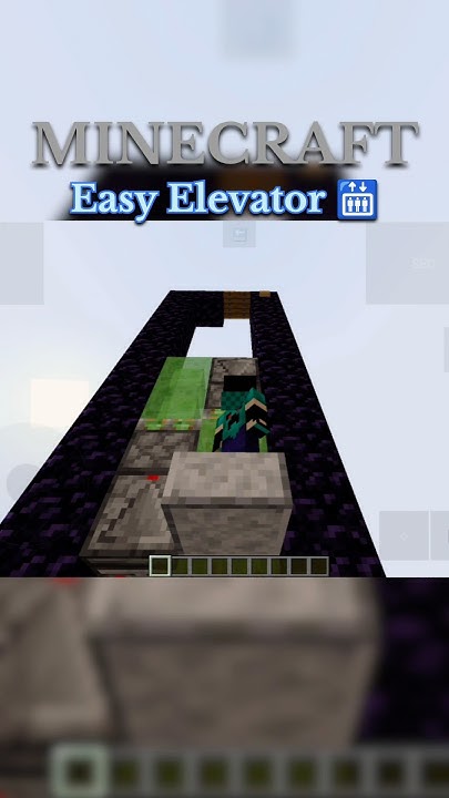 Easy Elevator in Minecraft|Poojav Launcher #minecraftbuilds # ...