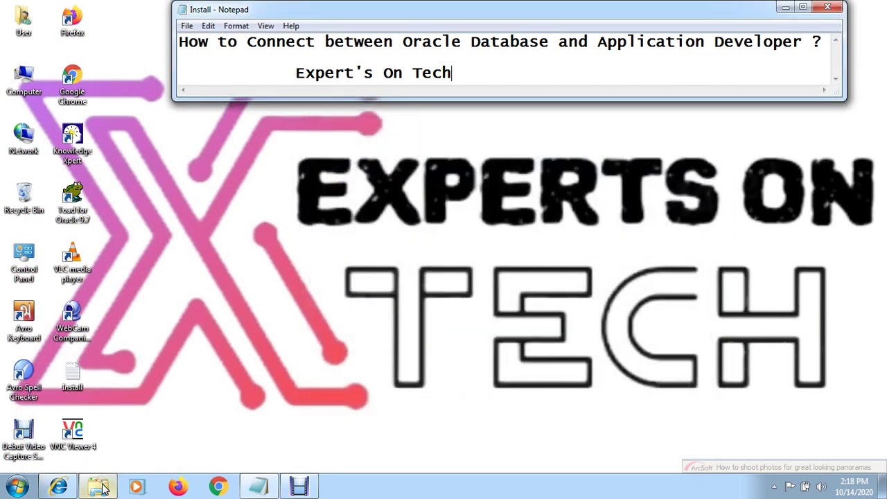 How To Connect Between Oracle Database And Application Developer Youtube 9303