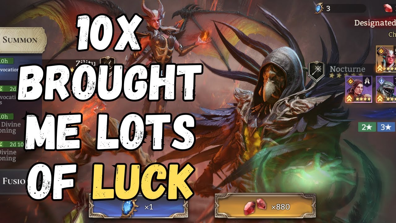 Insane 10x luck!! Summoned over 500 on my account!! [Watcher of Realms ...