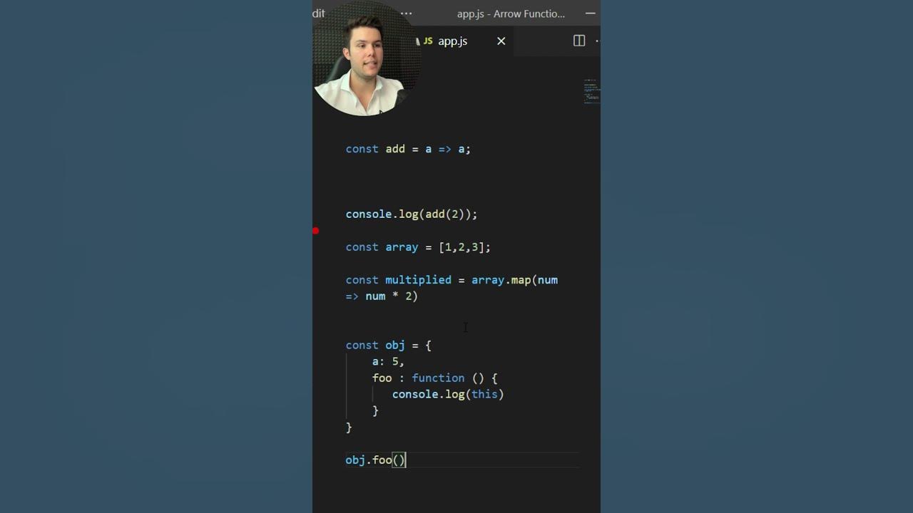 Les fonctions fléchées en JavaScript #shorts - YouTube