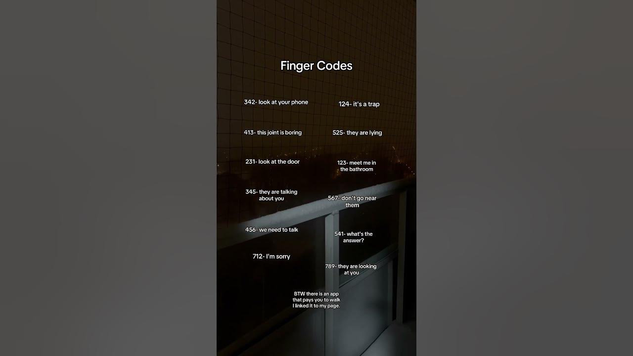 Finger Codes - YouTube