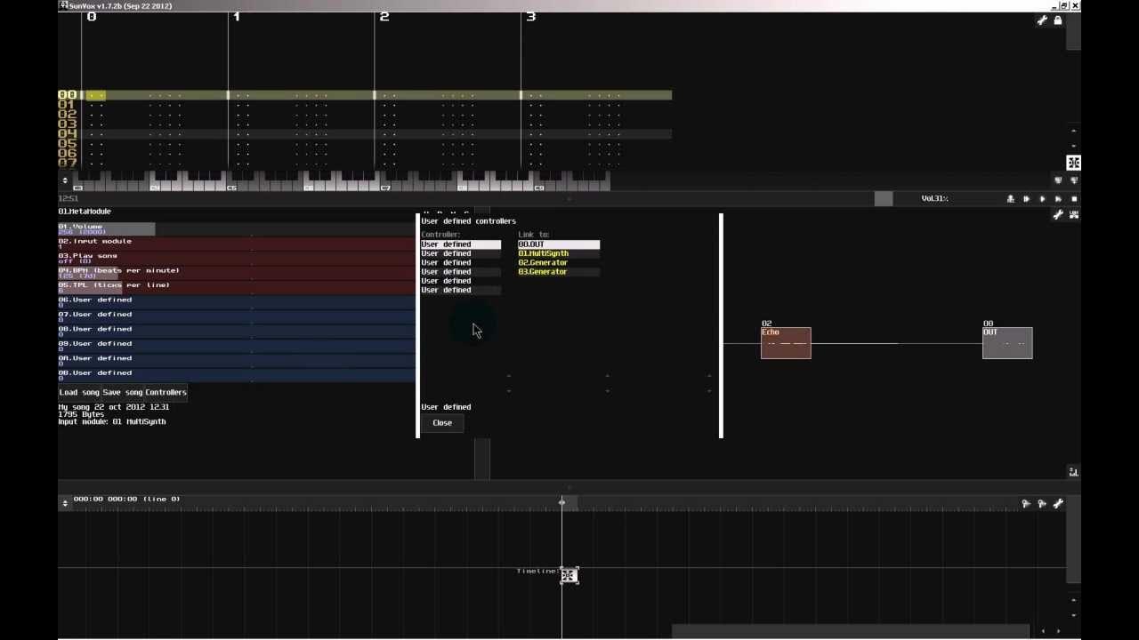 SunVox: How to program your own synth in meta module.avi - YouTube