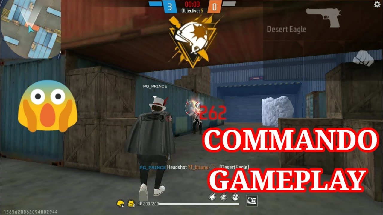 FREE FIRE HEADSHOTS GAMEPLAY | Commando ff - YouTube
