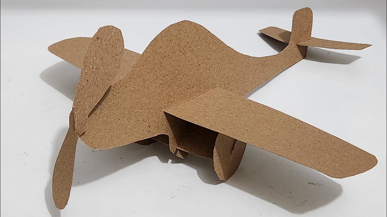 DIY Cardboard Airplane Craft | Step-by-Step Tutorial - YouTube