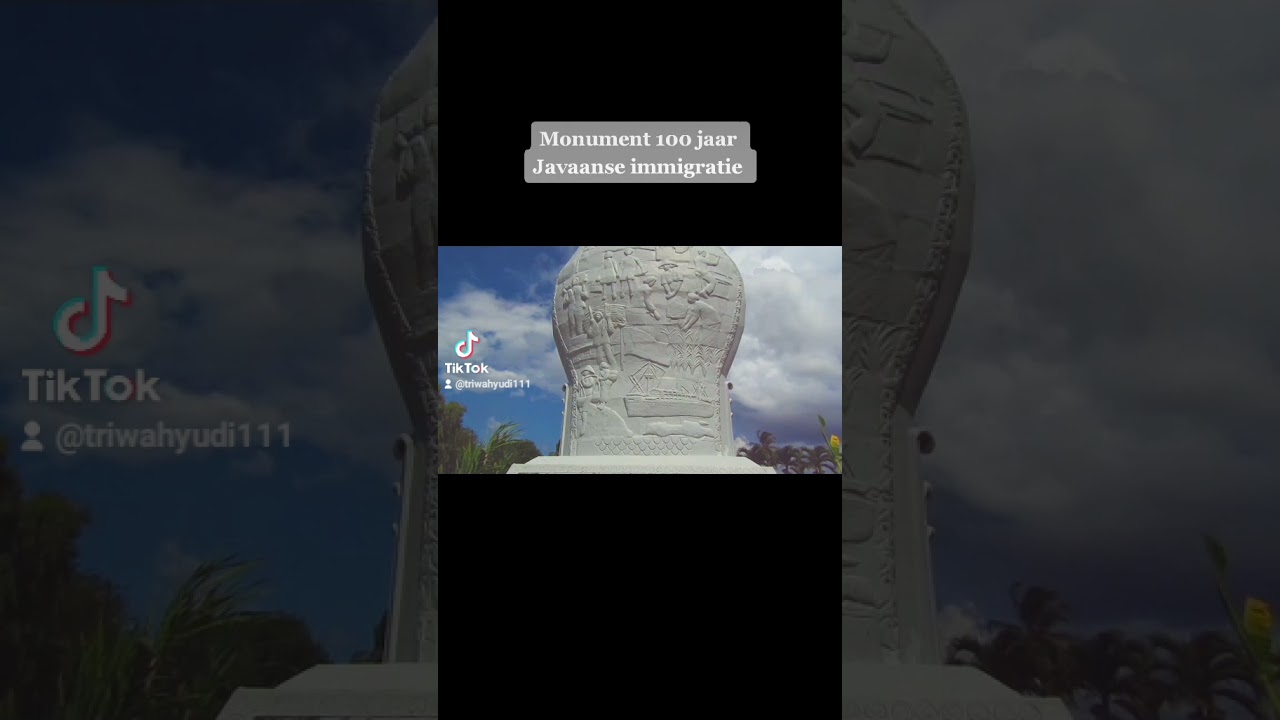 monument 100 jaar Javaanse Immigratie - YouTube