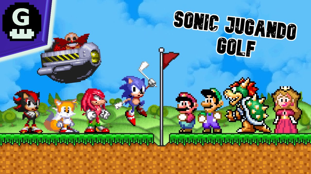 Sonic Jugando Golf - YouTube
