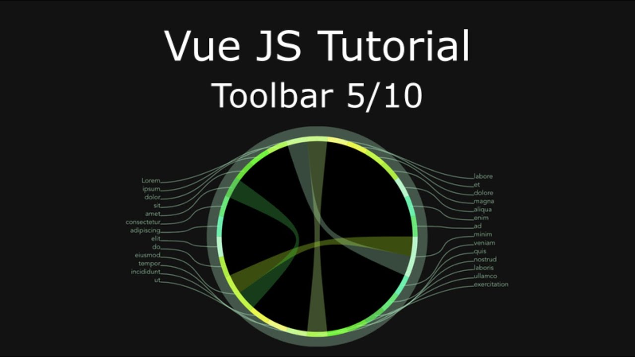 Vue JS tutorial - Dependency Wheel - ToolBar 5/10 - YouTube