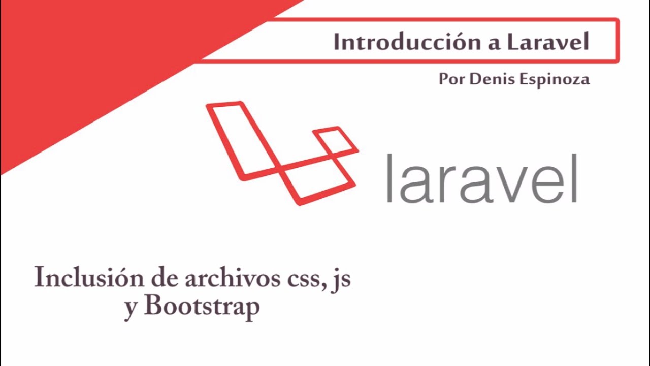 Inclusión De Archivos Css Js Y Bootstrap En Laravel Youtube