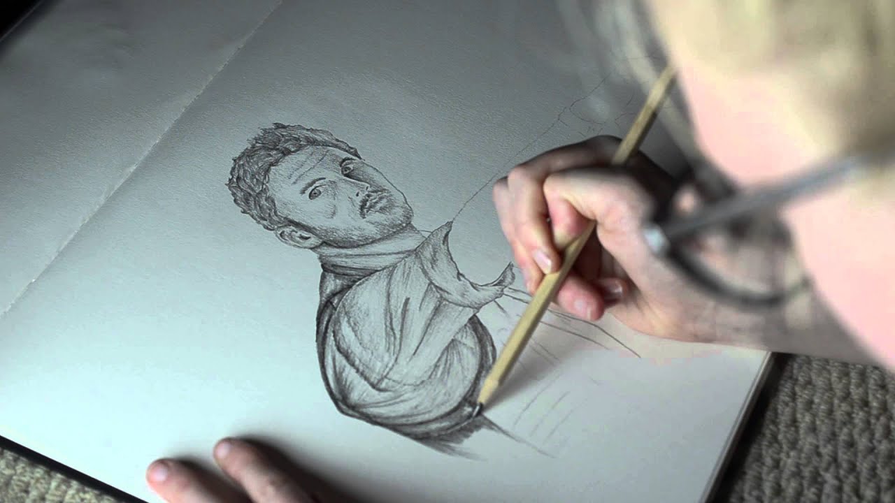 Drawing Chris Pratt as Owen Grady: Jurassic World - YouTube