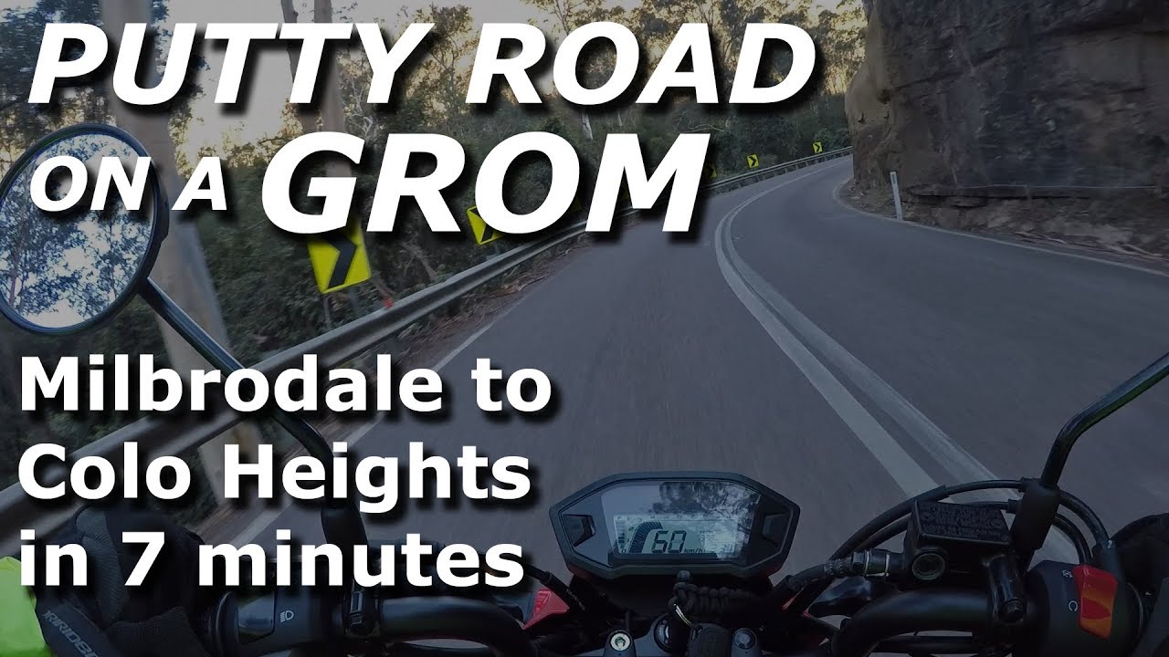 Putty Road on a GROM (Milbrodale to Colo Heights @ Warp Speed) - YouTube