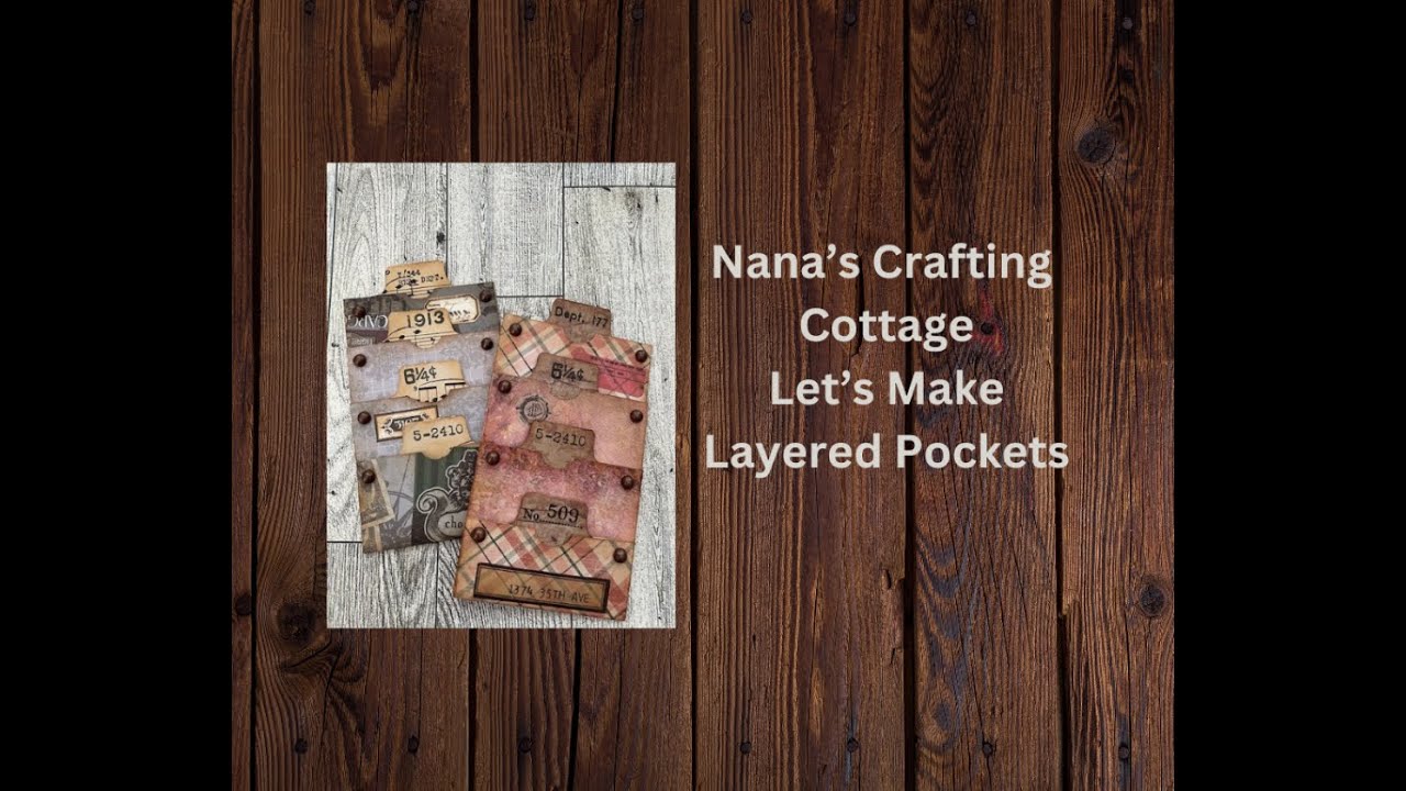 COME CRAFT WITH ME -- LET'S MAKE A LAYERED POCKET FROM TWO 6x6 SHEETS ...