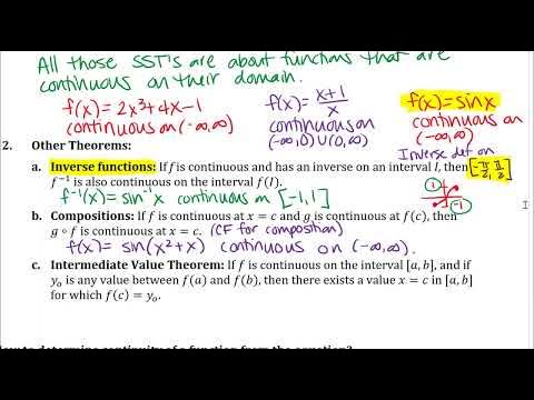 Continuous Functions - Theorems and Properties - YouTube