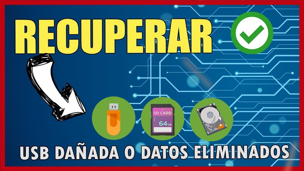 Recuperar ARCHIVOS de Usb Dañado - 2021 - YouTube
