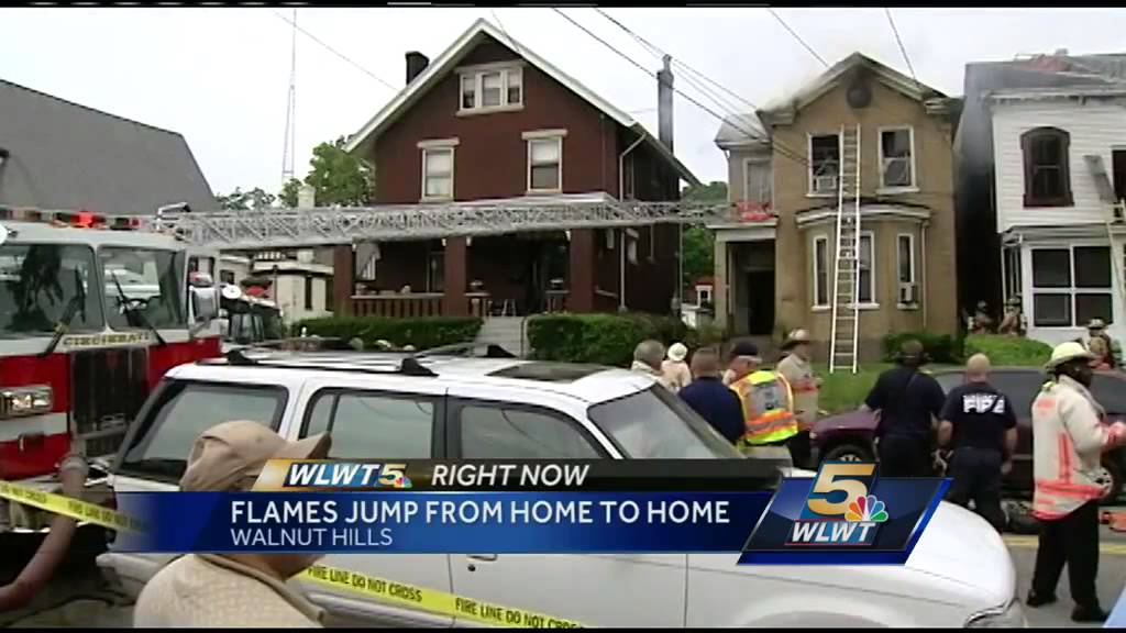 Houses burned in Walnut Hills fire - YouTube