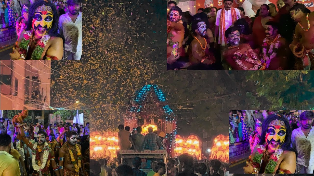 Pothraju Dance At Balkampet Yellamma Thalli Ratha Yatra 2023 || Talwar ...