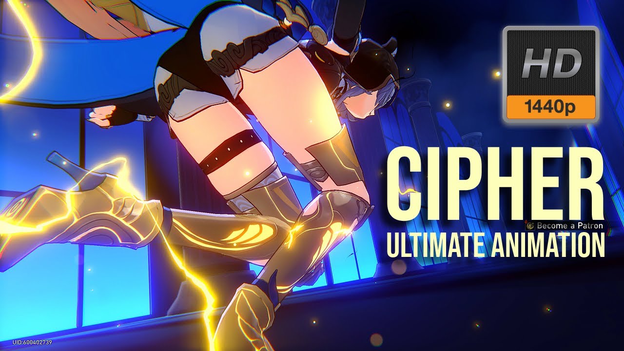 CIPHER: ULTIMATE Skill Animation (ULTRA HIGH QUALITY) | Honkai Star rail - YouTube