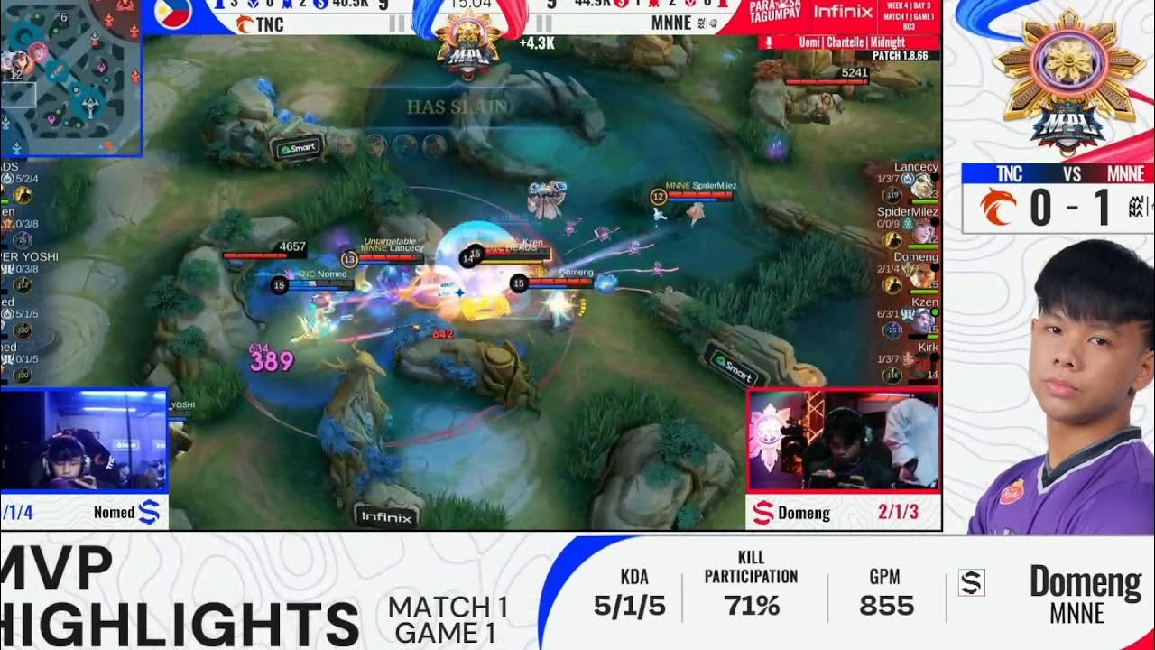 🔴LIVE | MPL PH S13 | TNC vs MNNE | FILIPINO-Week 4 Day 3 - YouTube