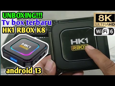 unboxing tv box hk1 rbox k8 android 13 8k ultra hd - YouTube
