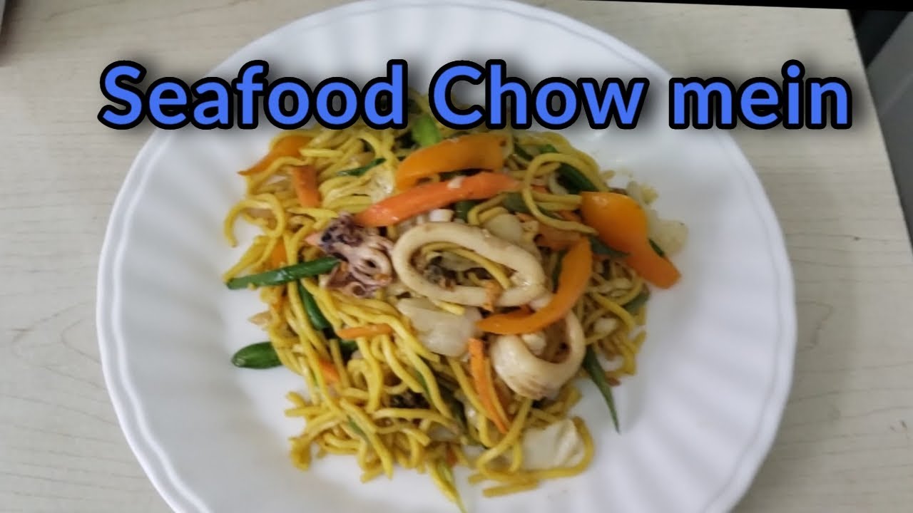 Seafood Chow mein - YouTube