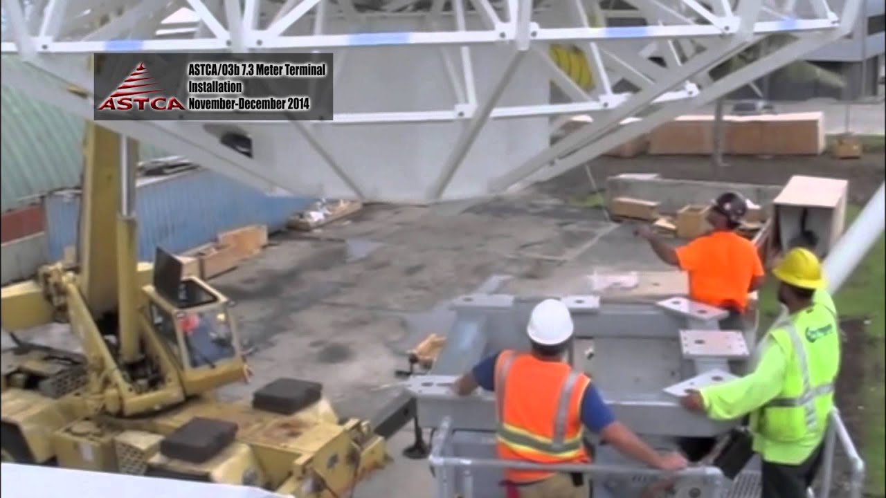 ASTCA O3b 7.3 meter Terminal Installation v2 - YouTube