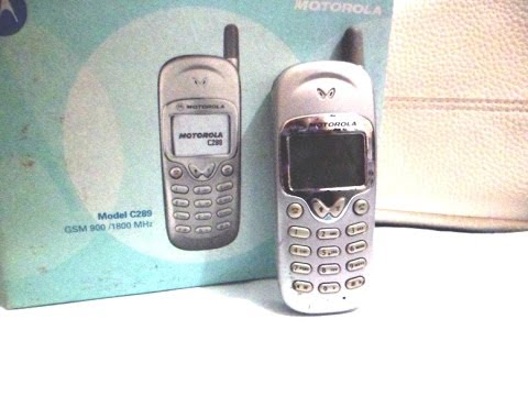 [Gadgets] My First Mobile Phone - Motorola C289 - YouTube