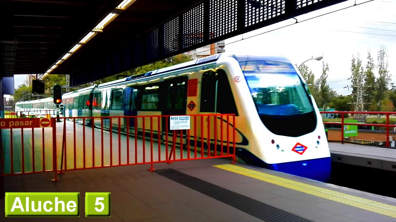 Aluche L5 : Metro de Madrid ( Serie 3000 - 2000A ) - YouTube