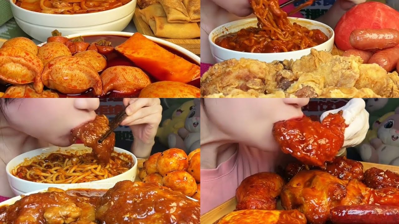 Fried chicken, roasted chicken, Braised chicken leg steak, tomato meat ...