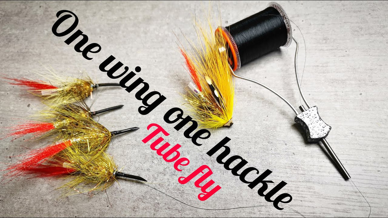 How to taper a fly with just one wing & one hackle, salmon tube fly ...