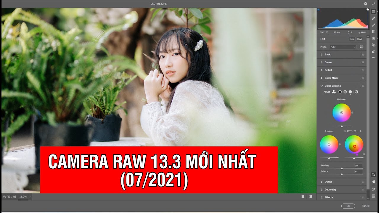 Hướng dẫn sử dụng Camera Raw 13 mới nhất trên Photoshop CC 2021 - YouTube