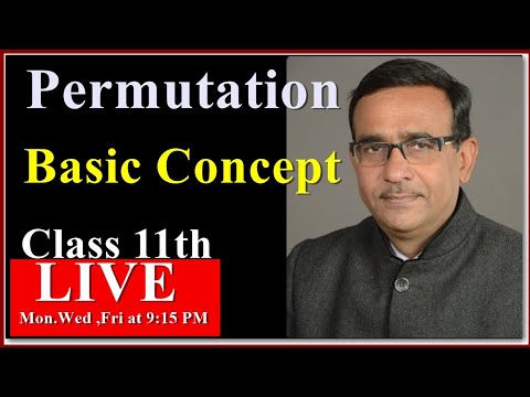 Class 11 Maths , basic concept of permutation and combination - YouTube