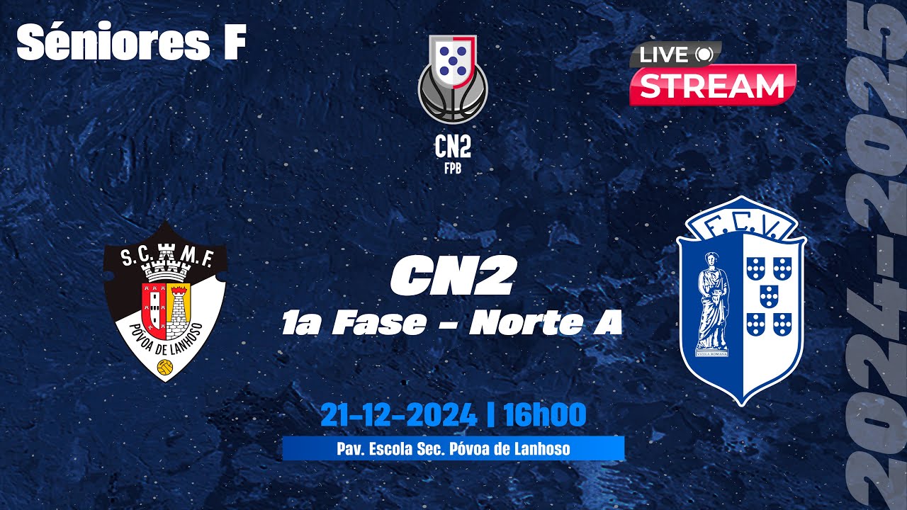 LIVE: SC Maria da Fonte vs FC Vizela | Séniores F | CN2 1ª Fase Norte A ...