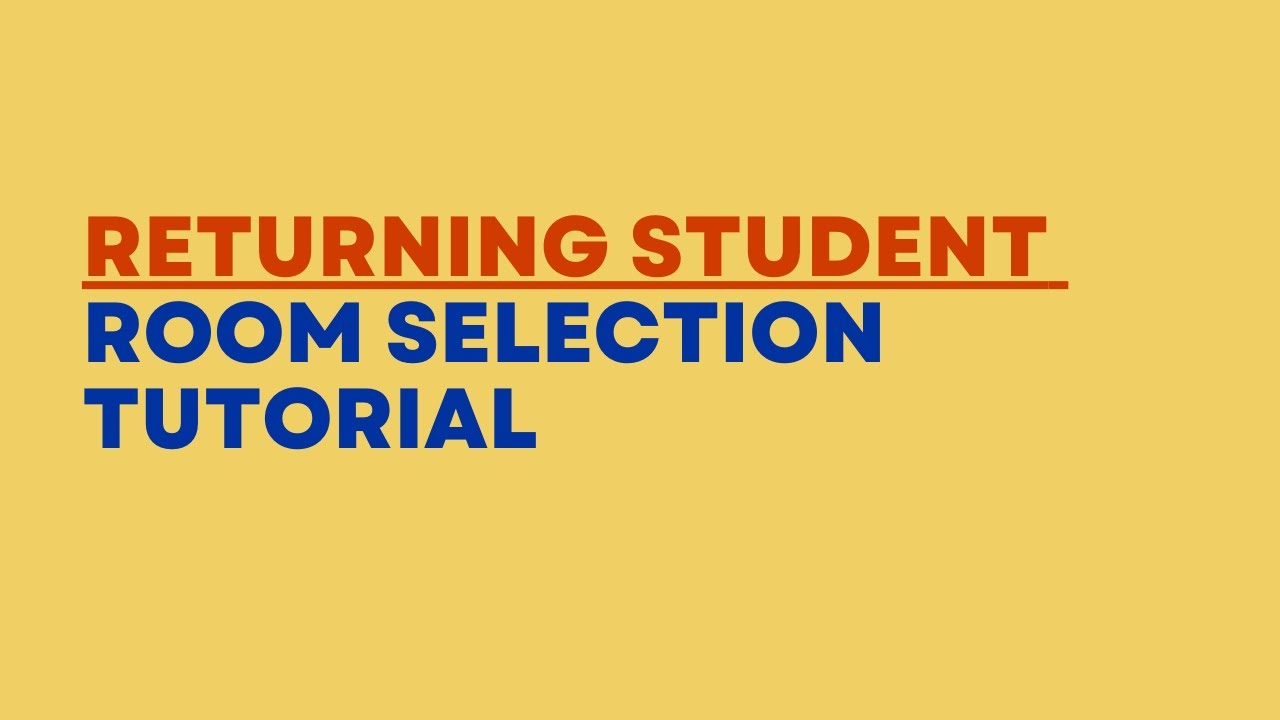Room Selection - YouTube