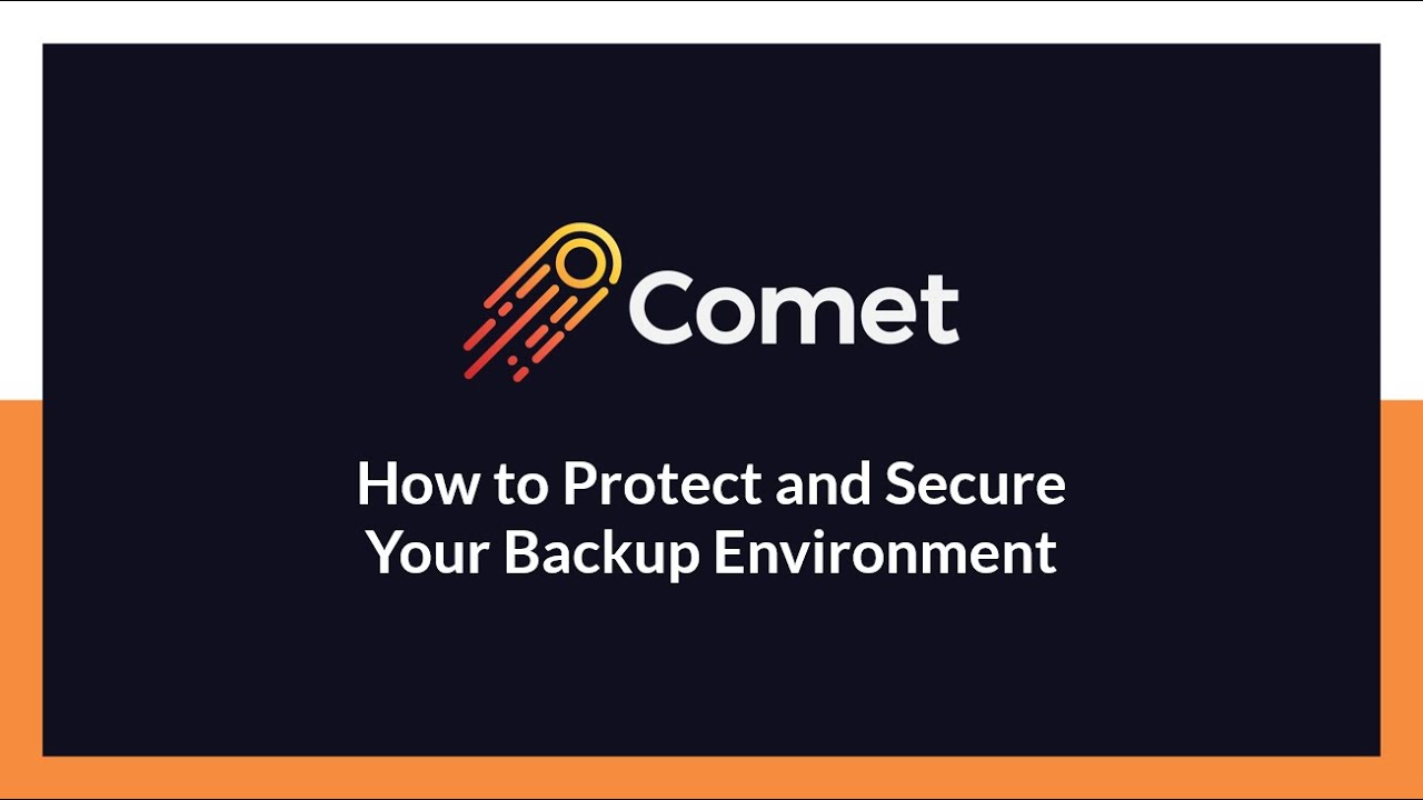 How to Protect and Secure your Backup Environment - YouTube