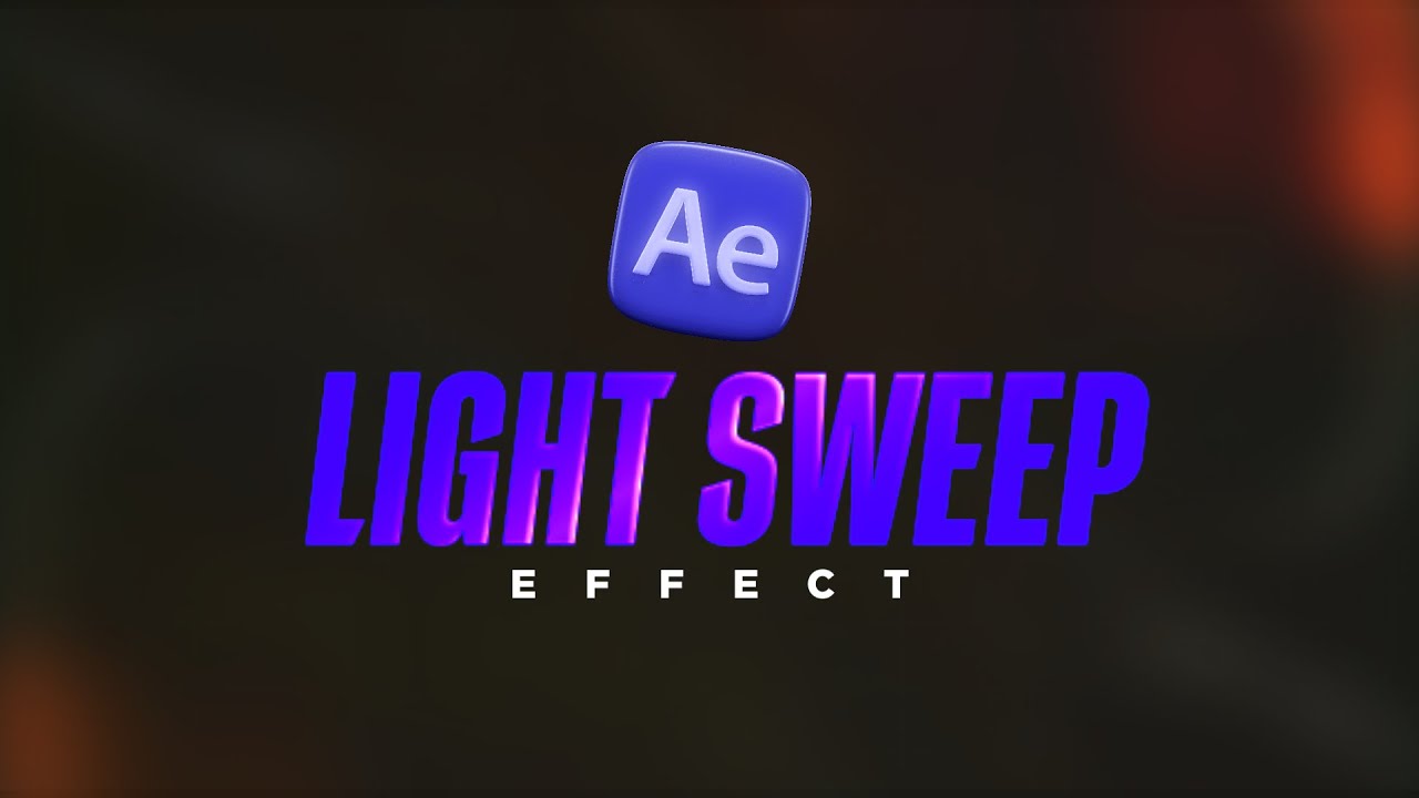 CC LIGHT SWEEP Effect in After Effects - YouTube