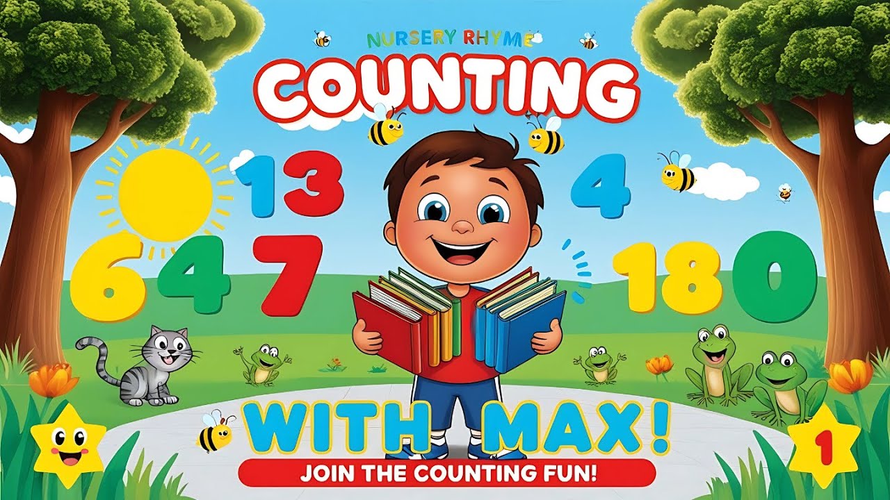 Count with Max! 🎒 Fun Counting Song for Kids | Learn Numbers 1 to 10 ...