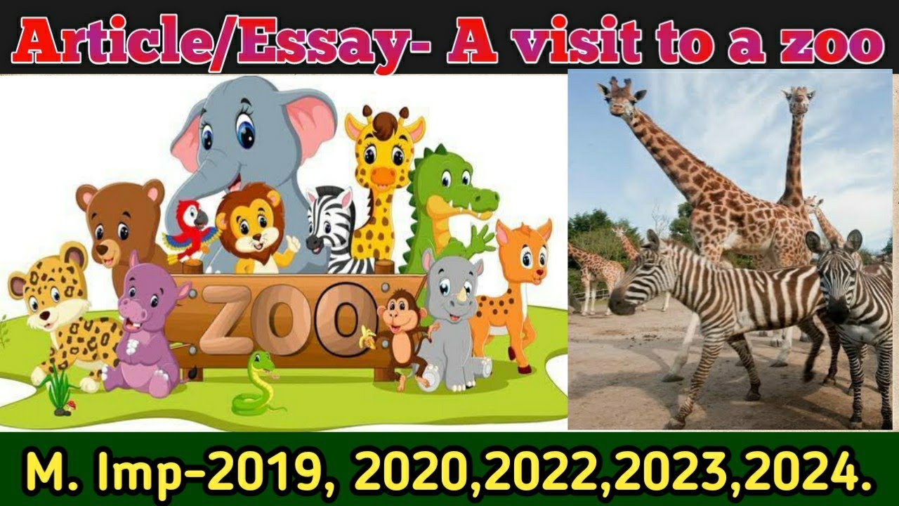 Article A visit to a zoo || essay on a visit to a zoo - YouTube