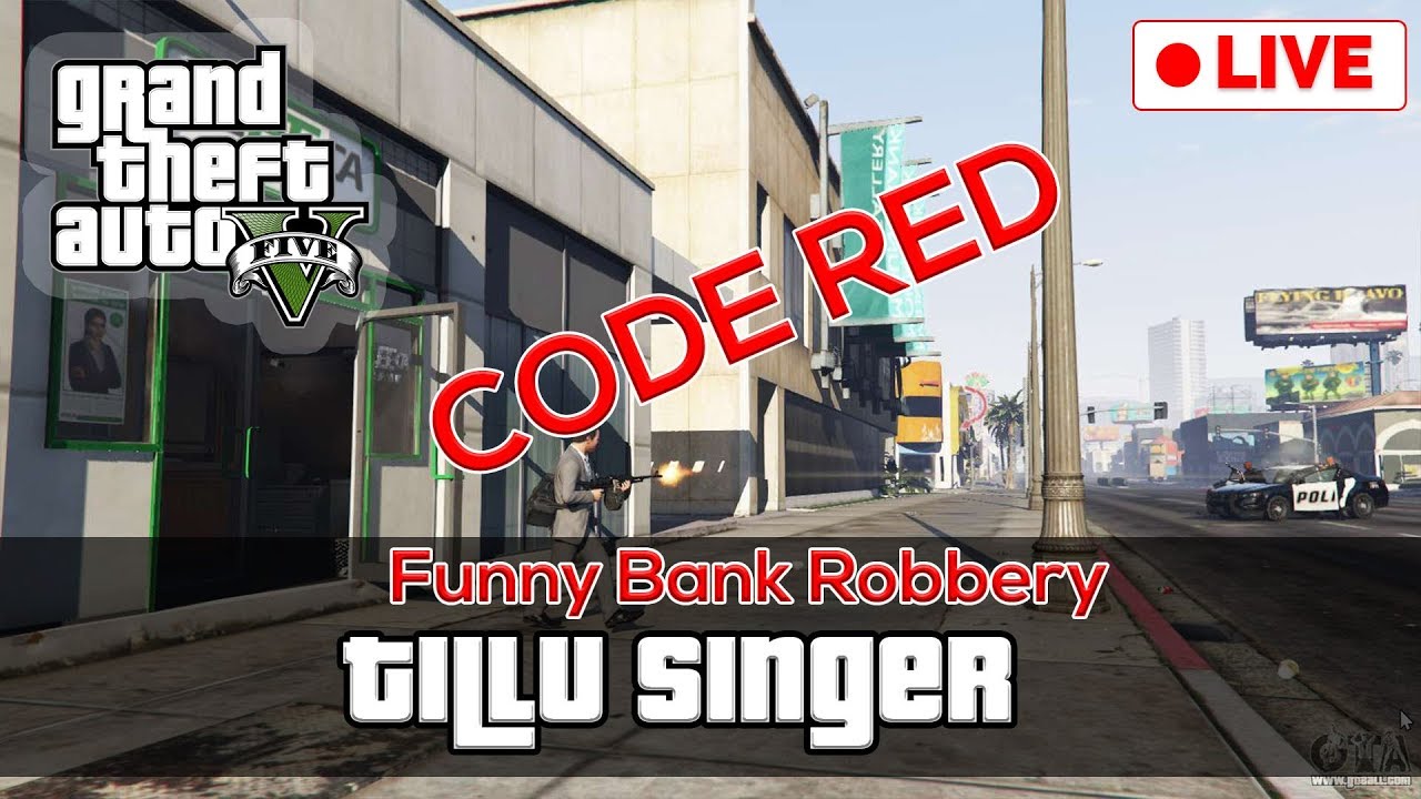 Funny Code RED Robbery - Tillu | Gta 5 | QAYZER - YouTube
