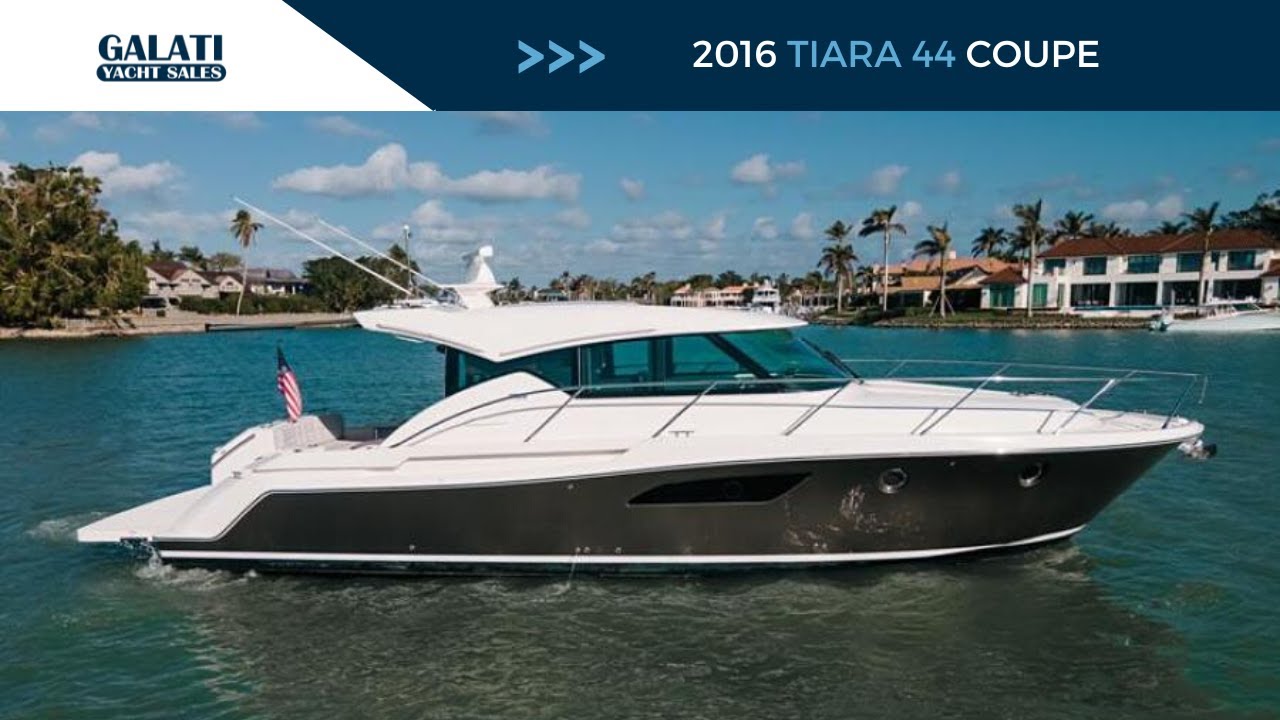 For Sale - 2016 Tiara Yachts 44 Coupe "DREAM ON" - YouTube