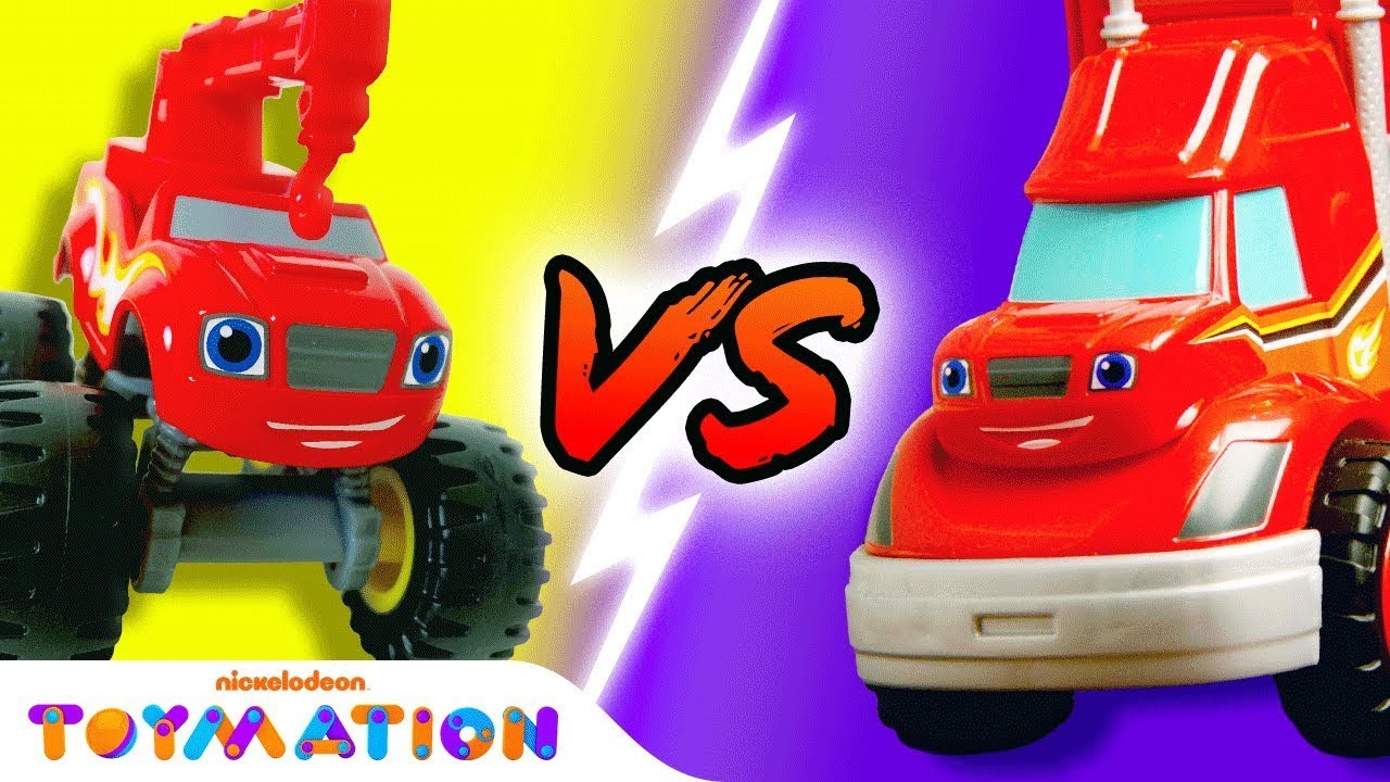 Big Rig Blaze vs. Construction Crew Blaze! #1 | Blaze and the Monster ...