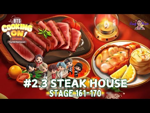 BTS Cooking On STOVE : TinyTAN Restaurant - Stage 281-290 | STEAK HOUSE / #2.3 NEW YORK