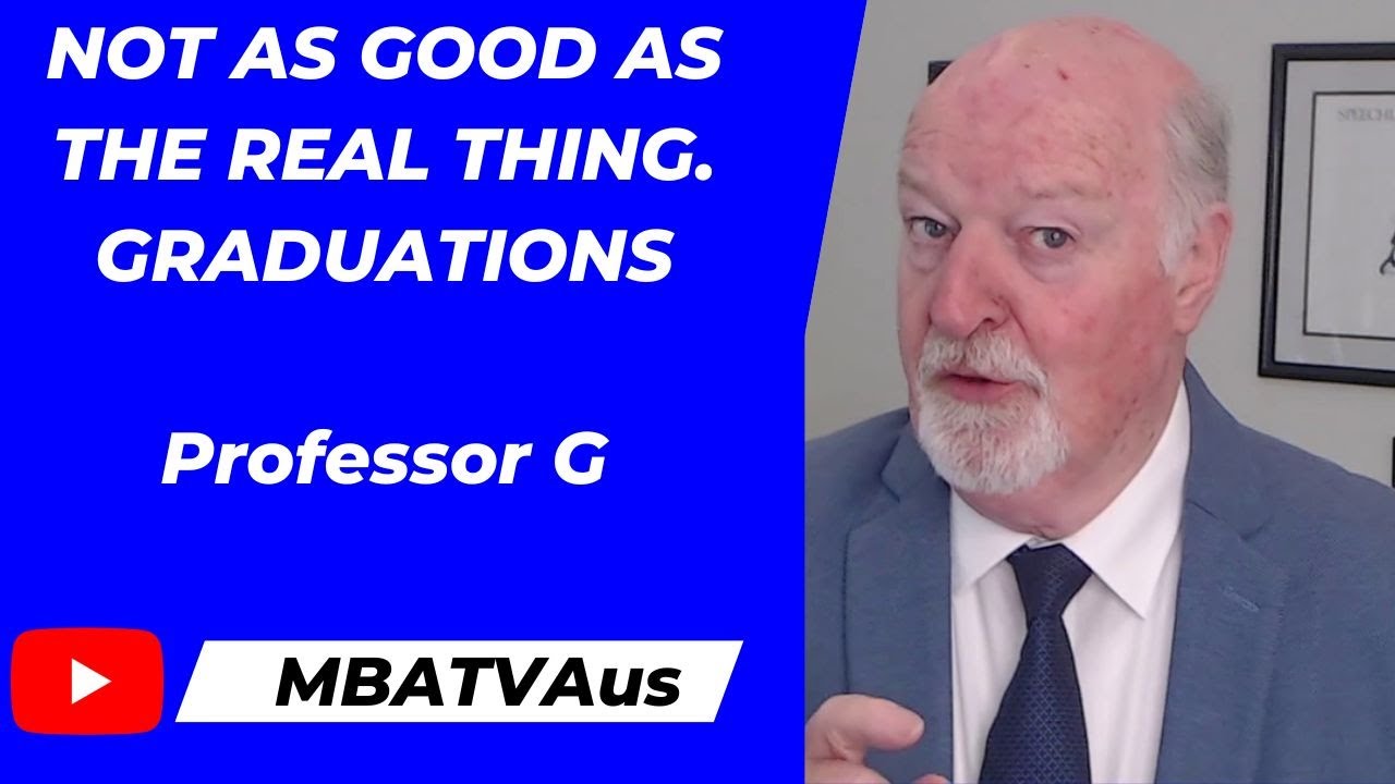 Online vs F2F Graduations MBATVAUS- Professor G - YouTube