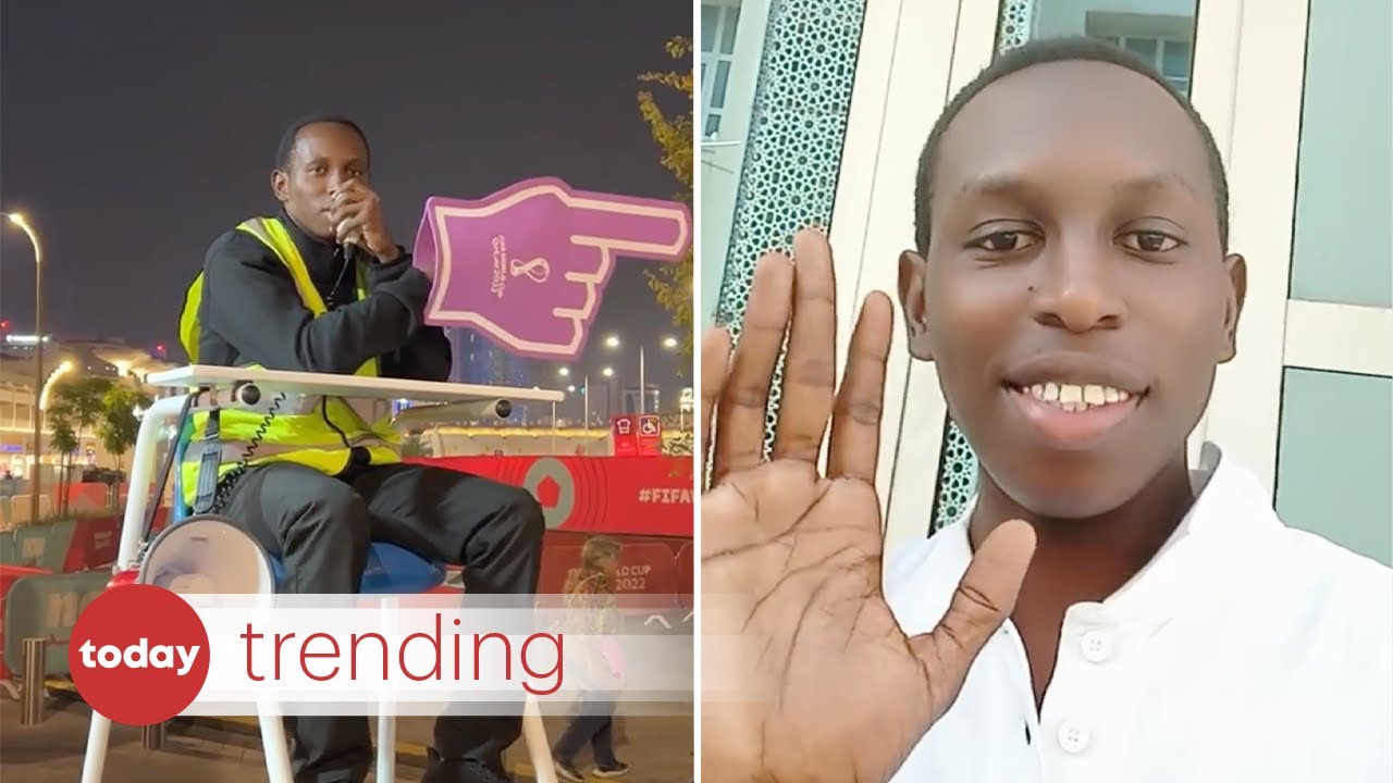 ‘Metro guy’ at Qatar World Cup becomes internet sensation - YouTube