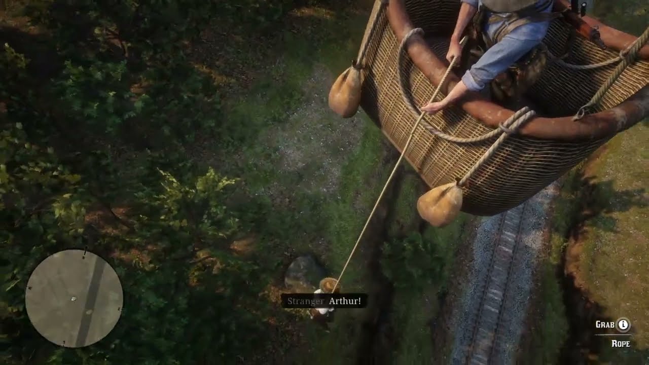 RDR2 - Sadie Falls from the Hot Air Balloon - YouTube