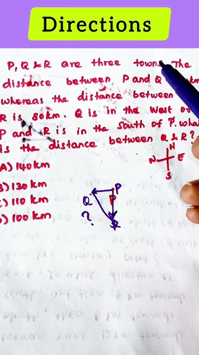 Directions Problem| CSAT 2019| Aptitude and Reasoning Tricks ...