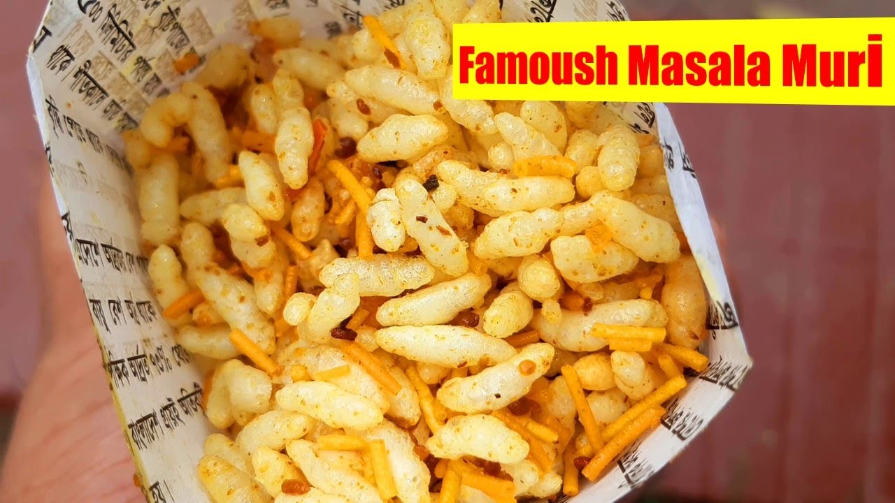 Famoush Masala Muri Indian Street Food ( Jhal Muri ) Chanachur Chaat ...