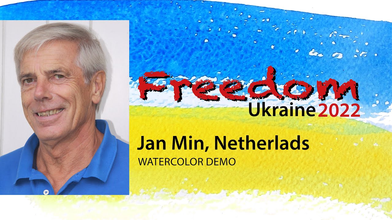 Jan Min, Netherlads- Watercolor demo on International Festival Freedom ...