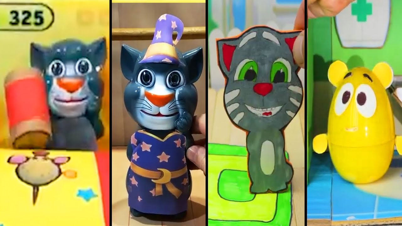 The whole story in miniature | My Talking Tom 2. DIY - YouTube